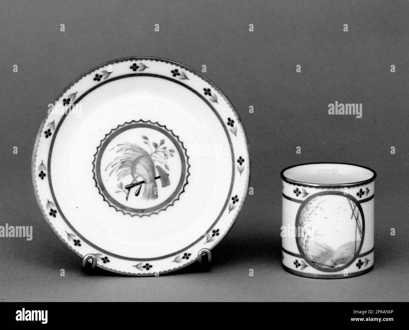 Imperial Porcelain Factory, Cup and Saucer, Porcelain: 1915; Painting ...