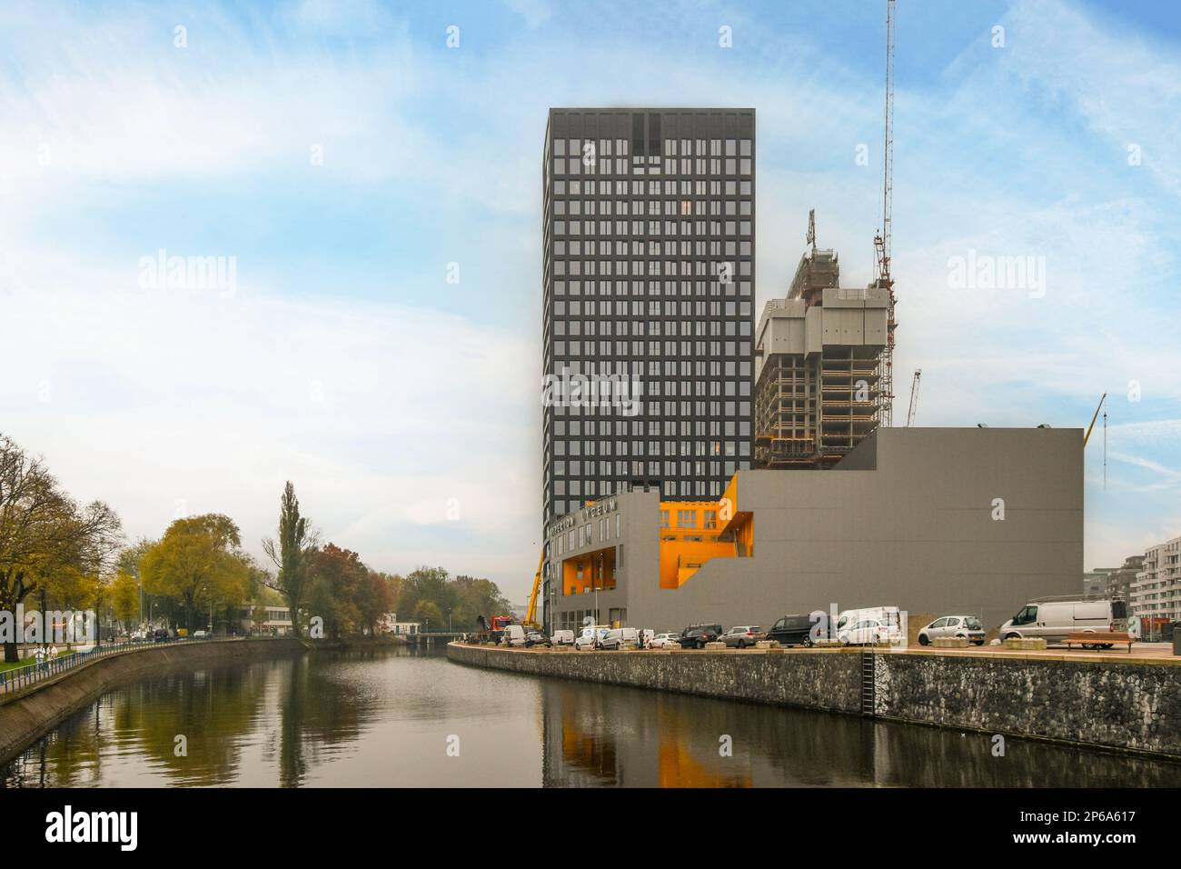 Amsterdam, Netherlands - 10 April, 2021: an urban area with buildings ...