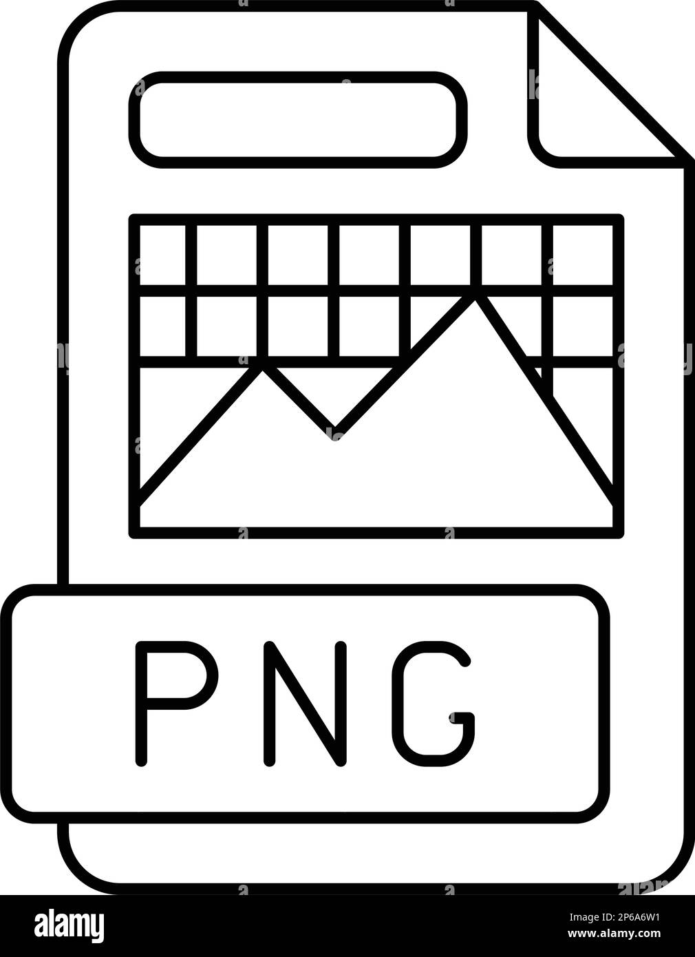 Png File Format Document Line Icon Vector Illustration Stock Vector Image And Art Alamy