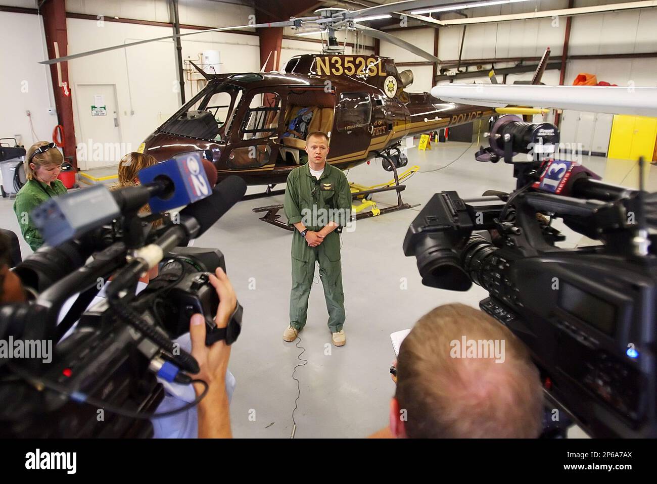 Shane Oldfield a pilot for the Utah Highway Patrol speaks about the ...