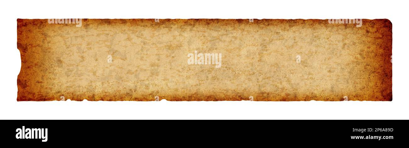 Long wide panoramic background texture, sheet of grunge paper. Old ...