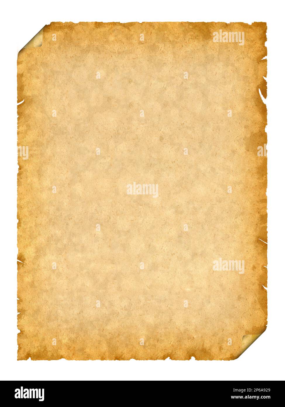 The corner of the paper is folded. Old abstract paper, weathered grunge ...