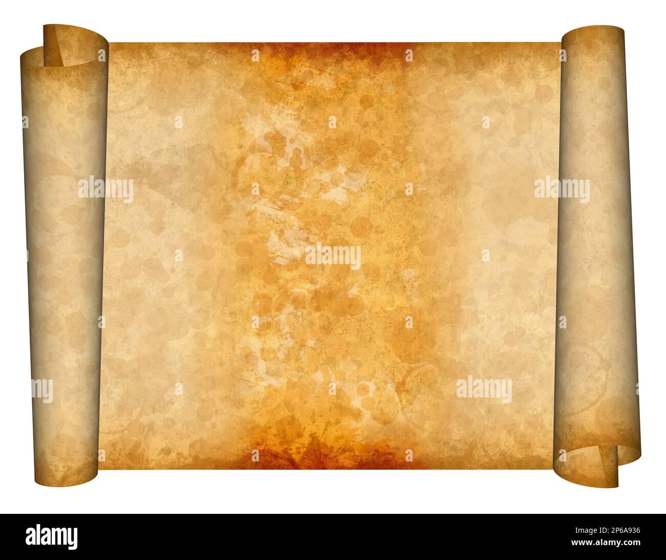 Abstract paper rolls of old, weathered grunge paper with plenty of ...