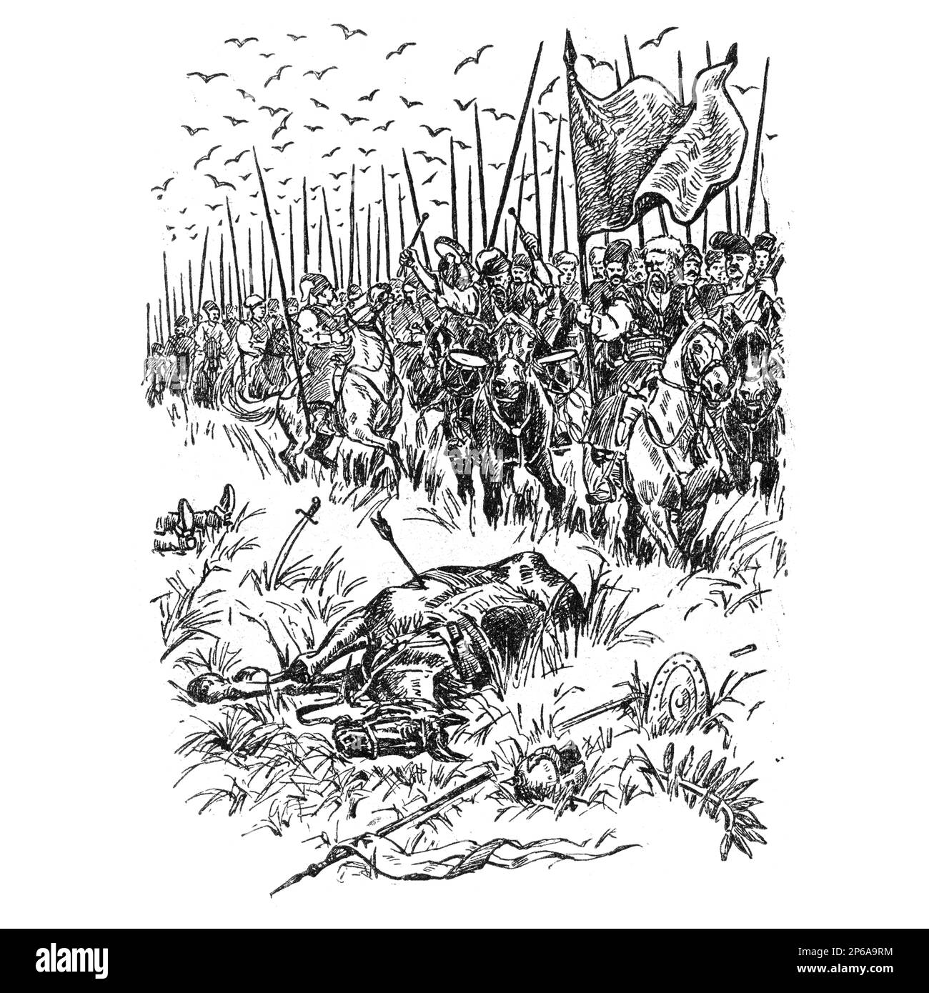 Illustration from the book Bohdan Khmelnytskyi, M. Starytskyi. CIRCA ...