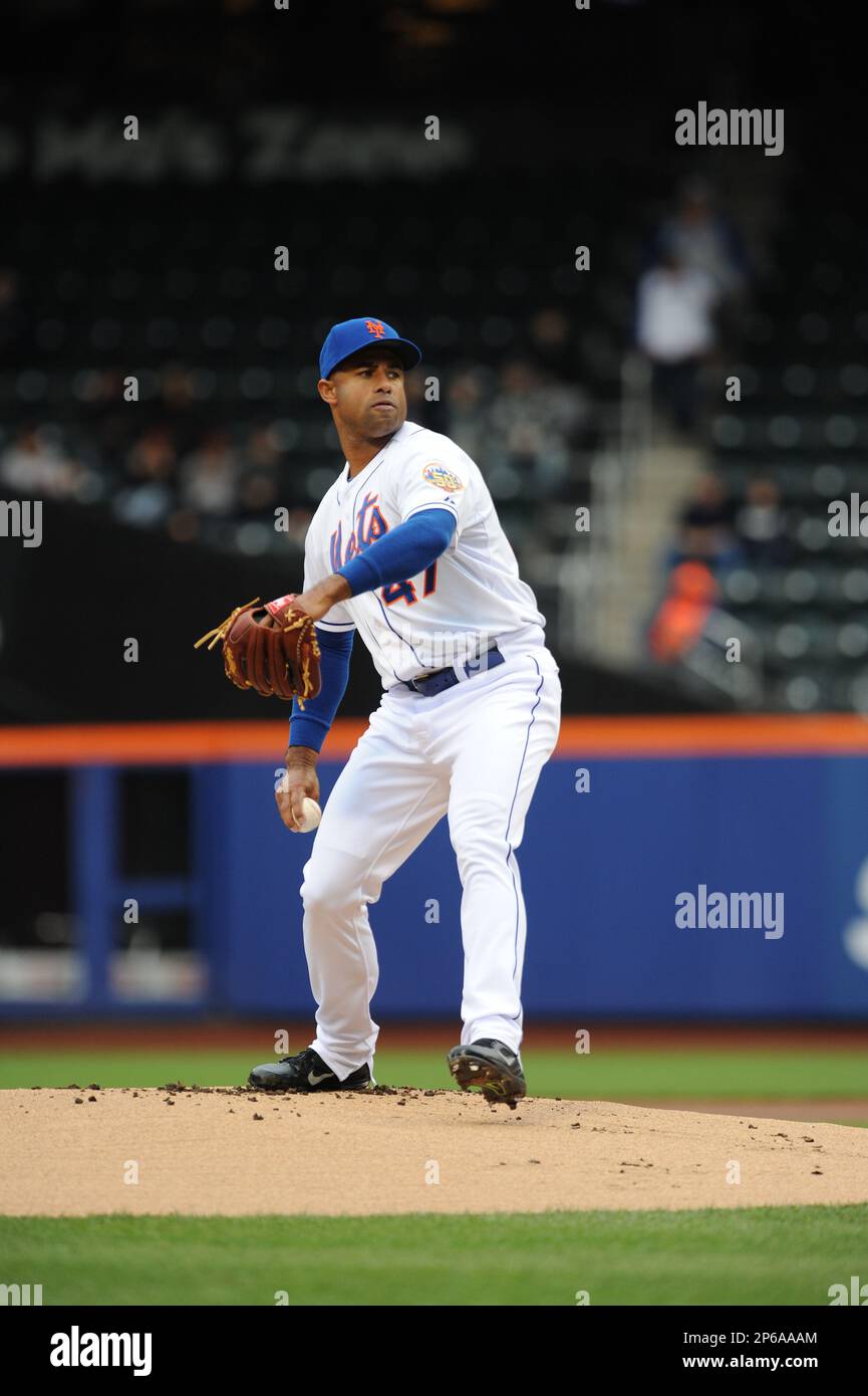 New York Mets pitcher Miguel Batista (47) during game against the San ...