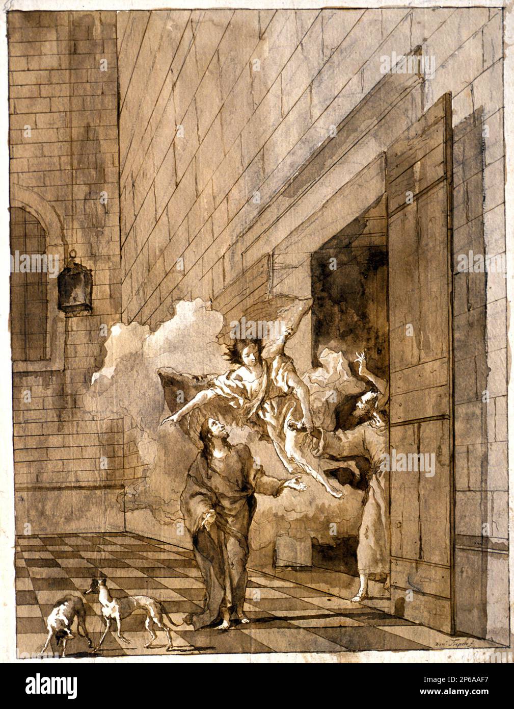 Giovanni Domenico Tiepolo, The Liberation of Saint Peter and Saint John ...