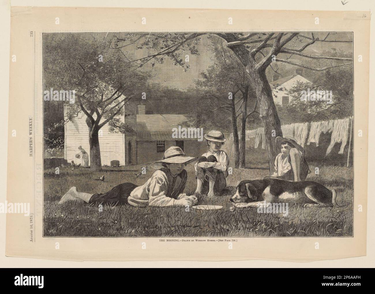 After Winslow Homer, The Nooning, 16 Aug. 1873, wood engraving on ...