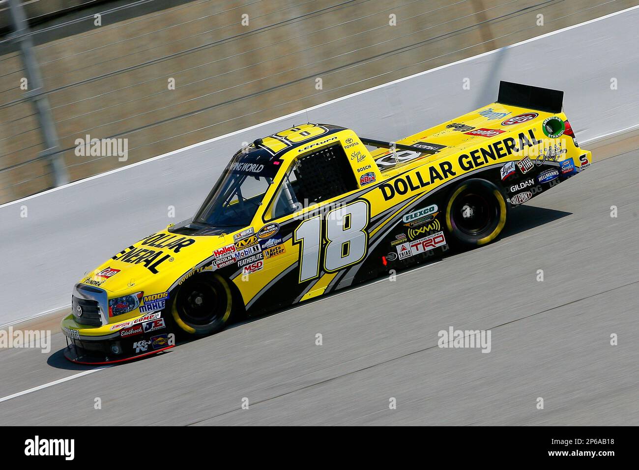 Jason Leffler during practice for the NASCAR Truck Series auto race at ...