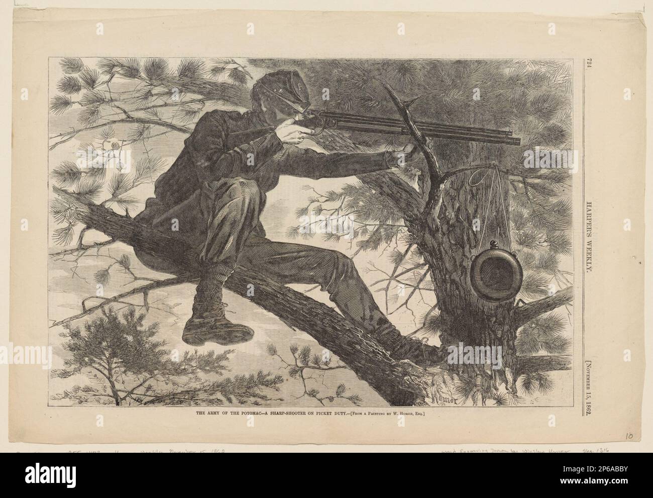 After Winslow Homer, The Army of the Potomac—A Sharp-Shooter on Picket ...