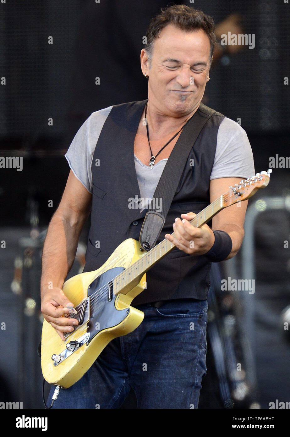 n this picture taken July 9, 2012, US rock singer Bruce Springsteen ...