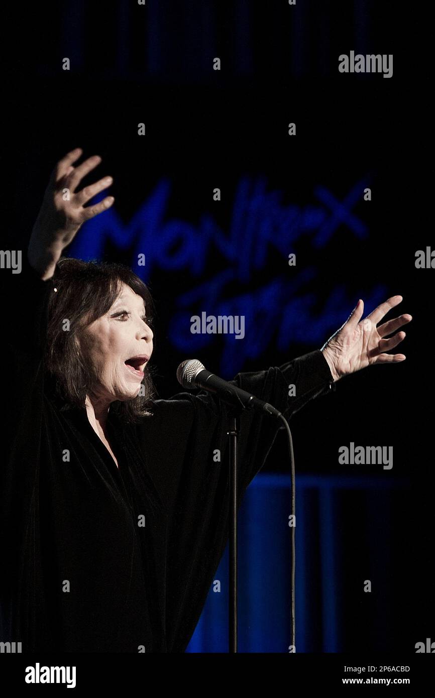 In this picture taken July 8, 2012 French singer Juliette Greco ...