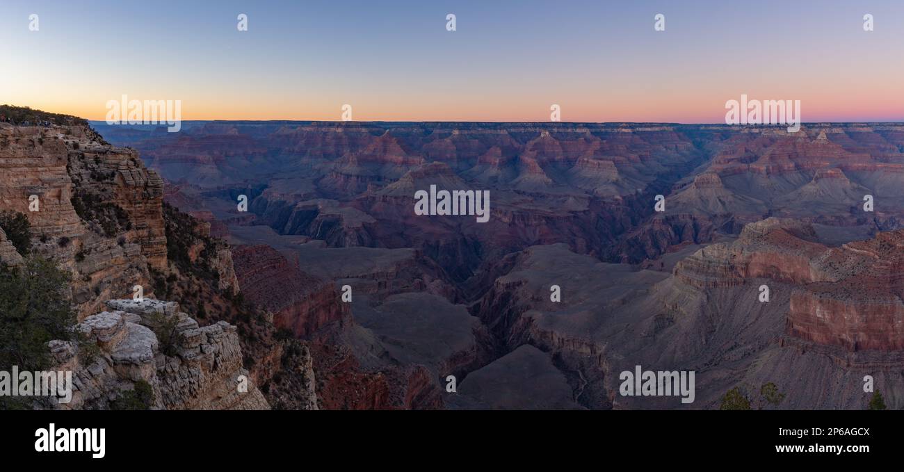 A panorama picture of the landscape of the Grand Canyon National Park ...