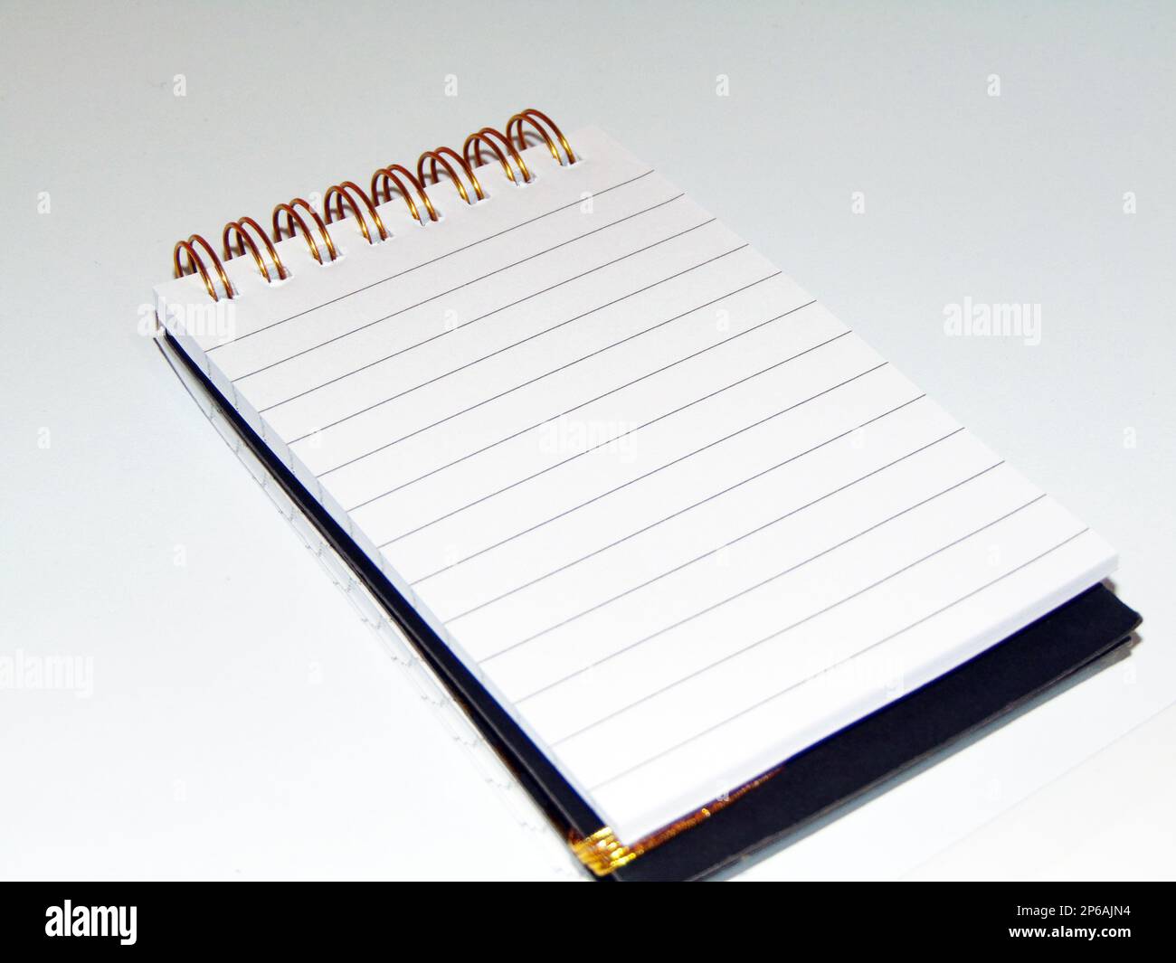 Open notebook with empty pages Stock Photo - Alamy