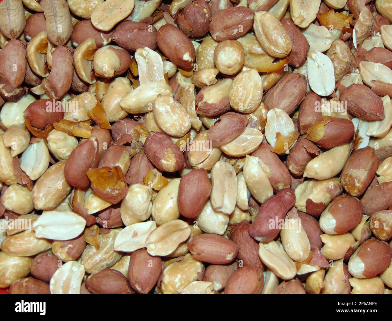 peanuts in red shell - and fried Stock Photo - Alamy
