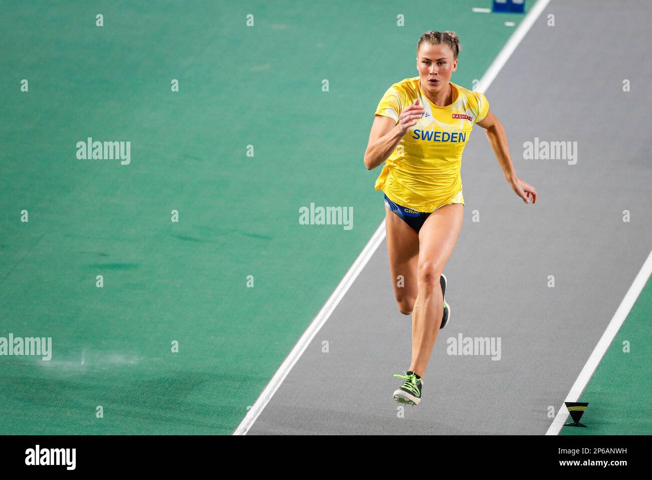 Istanbul, Turkey, 3 March 2023. Maja Akag of Sweden competes in Triple ...