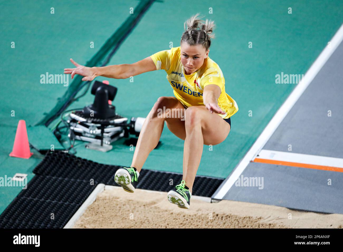 Istanbul, Turkey, 3 March 2023. Maja Akag of Sweden competes in Triple ...