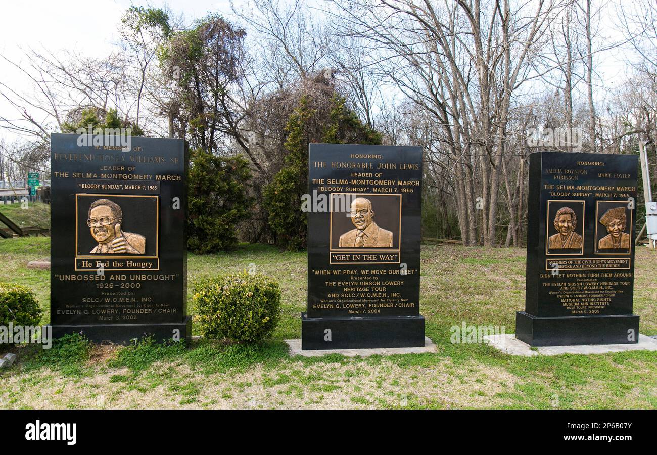 March 3, 2014. Selma, Alabama. Edmund Pettus Bridge, Civil Rights ...