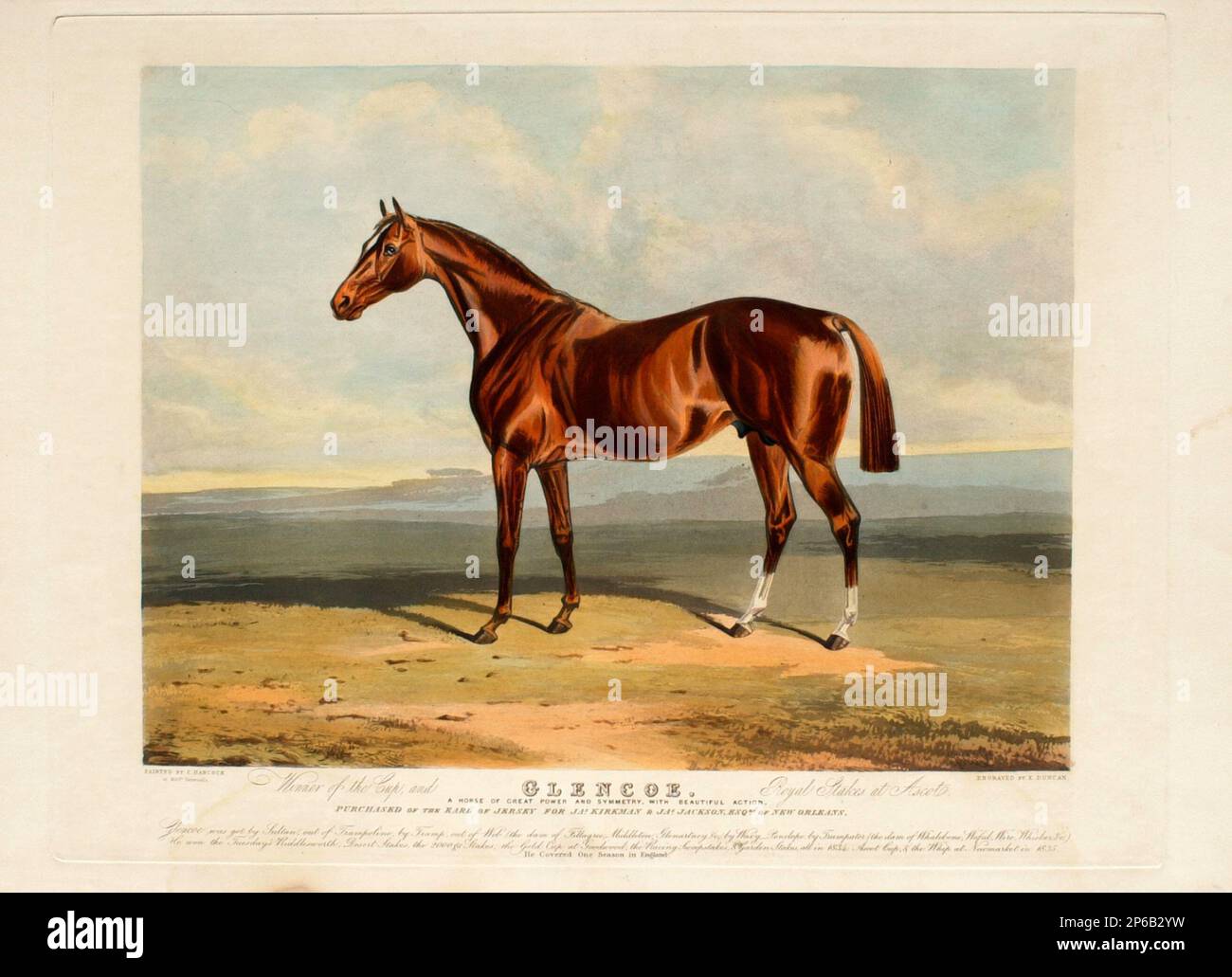 Edward Duncan, "Glencoe", Published 1836, color aquatint on paper Stock ...