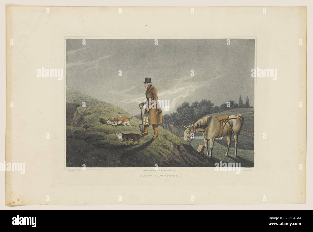 John Heaviside Clark, Earth Stopper, Published Jan. 1, 1820, color ...
