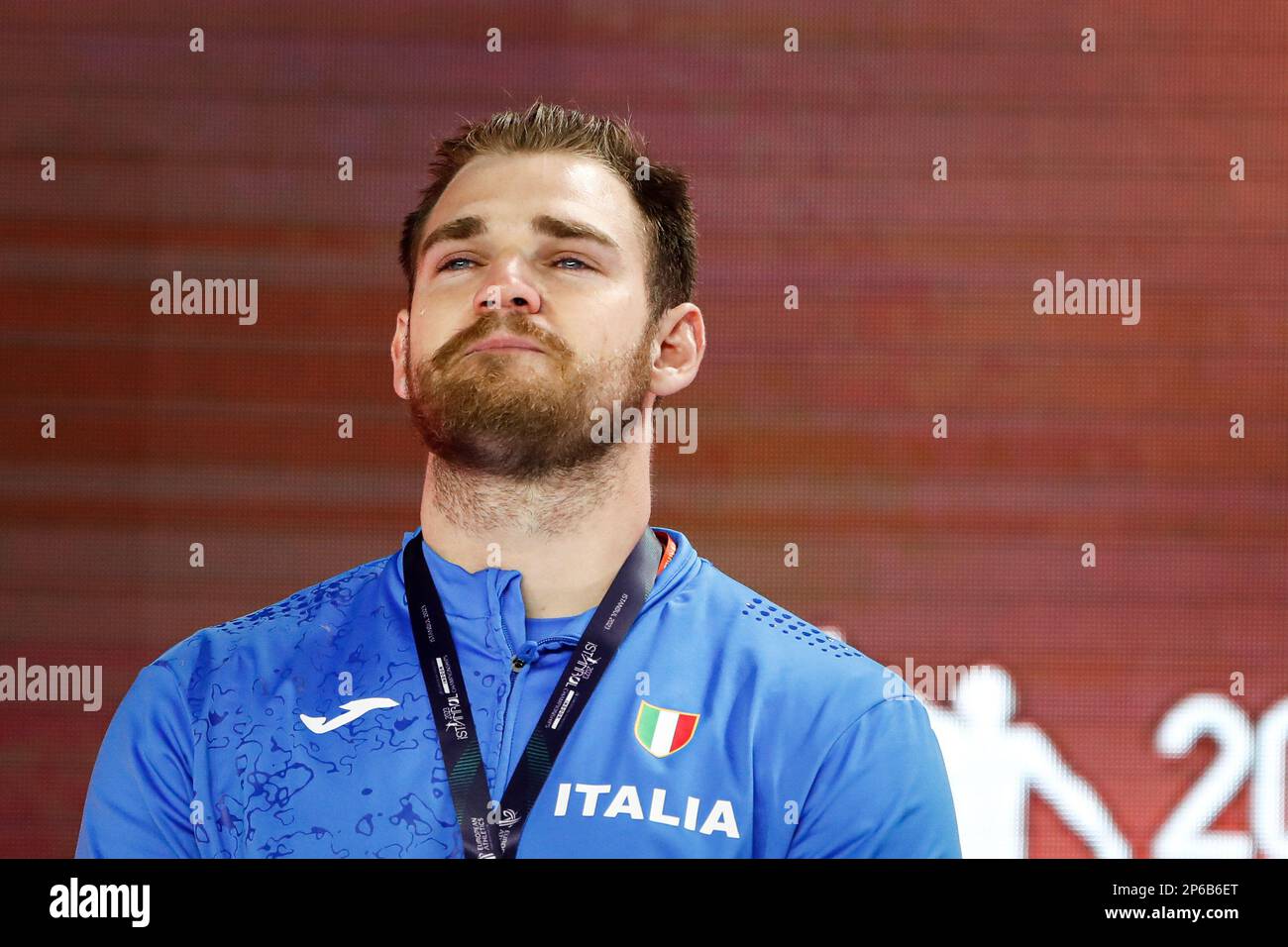 Istanbul, Turkey, 3 March 2023. Zane Weir of Italy posing with gold ...