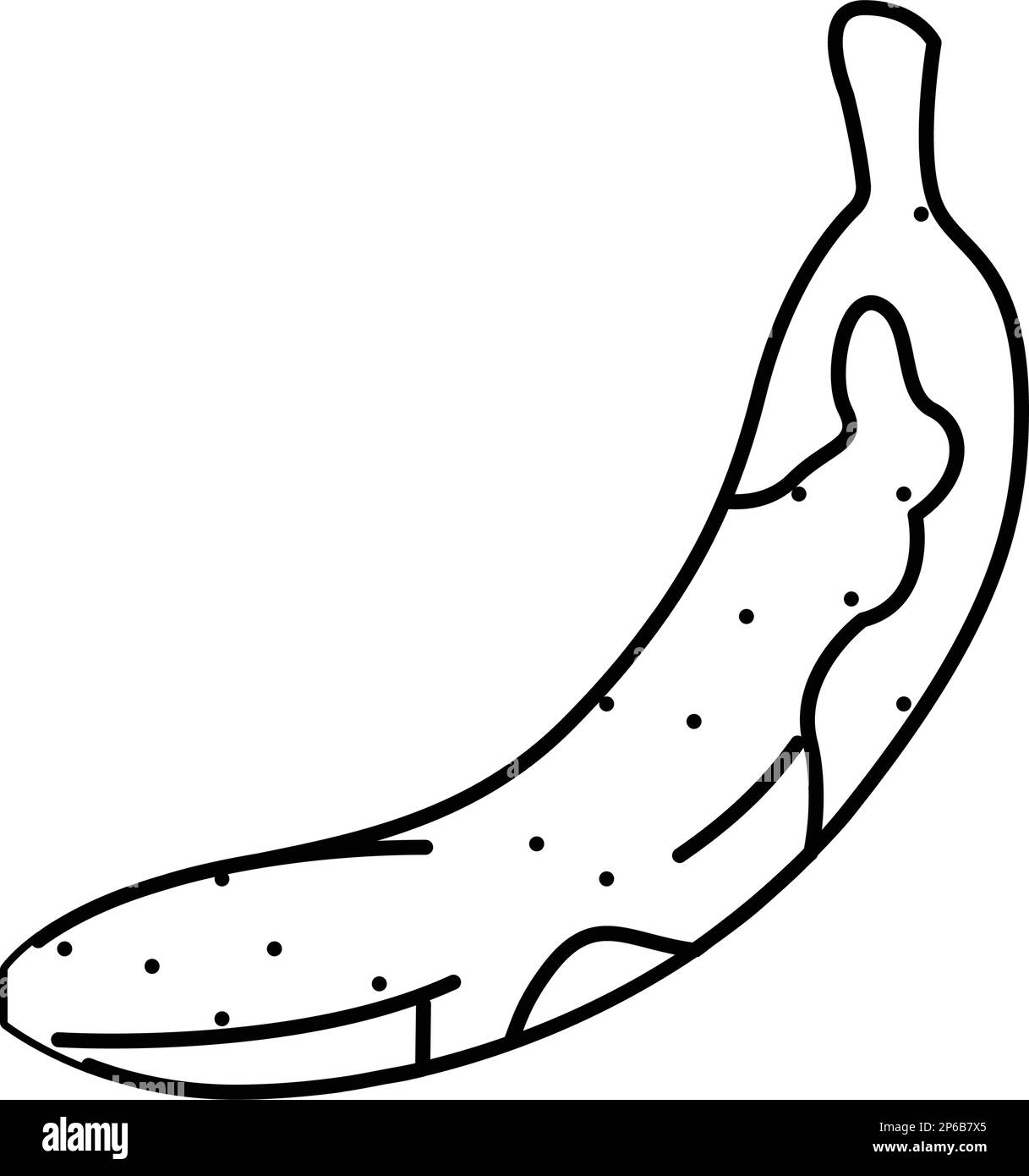 banana rotten food line icon vector illustration Stock Vector Image ...