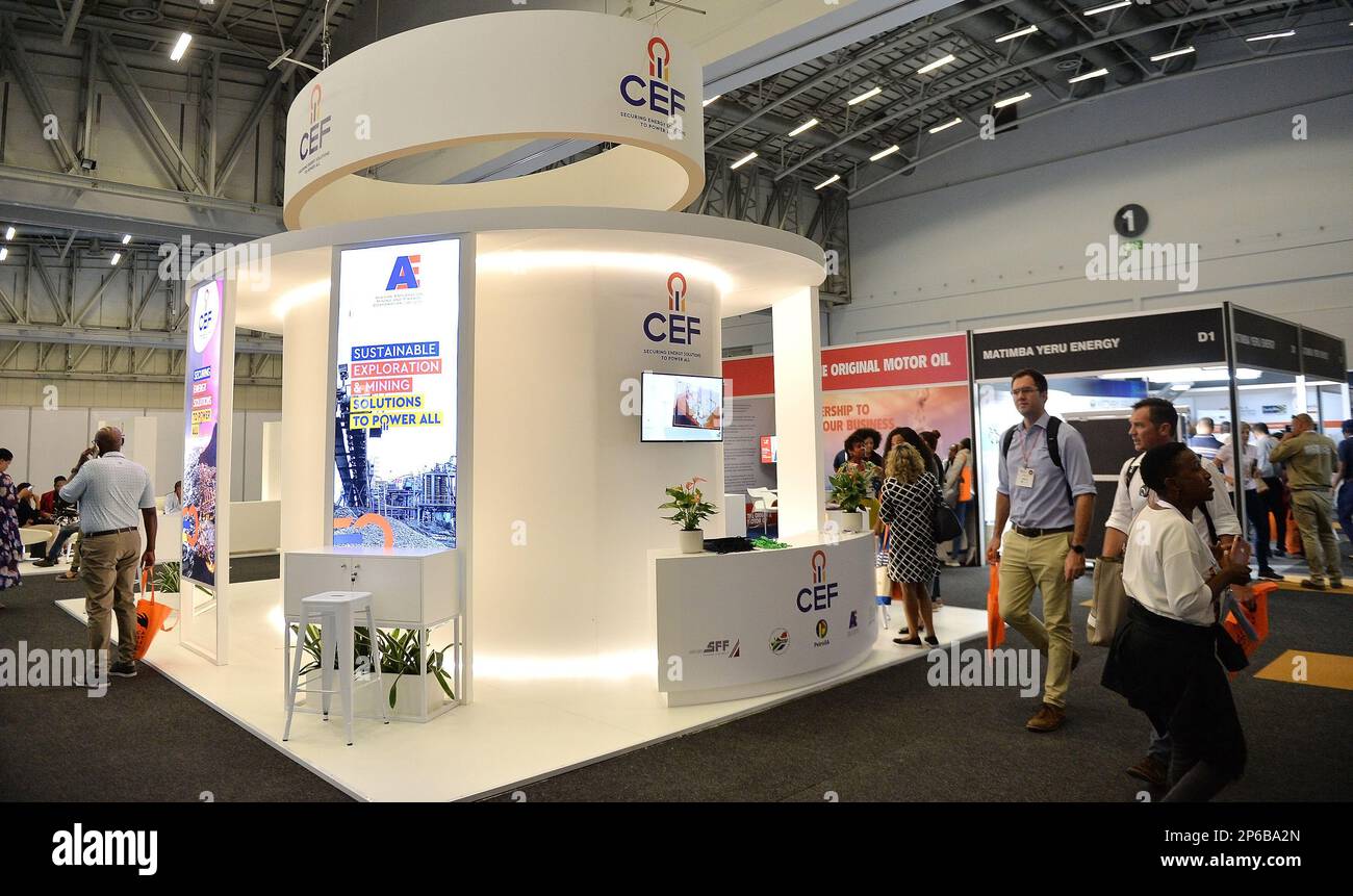 Cape Town, South Africa. 7th Mar, 2023. People visit an exhibition ...