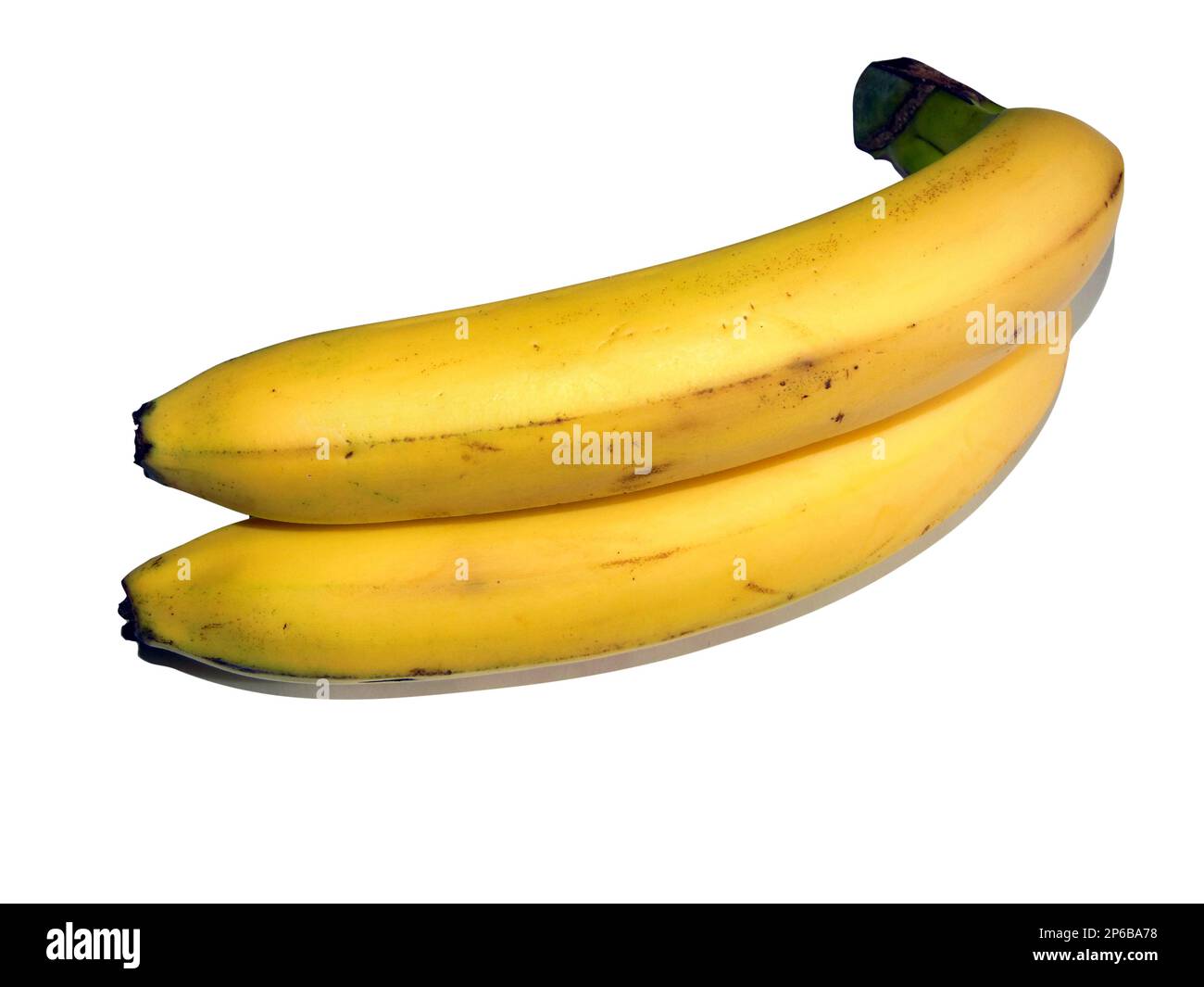 two bananas isolated on white Stock Photo - Alamy