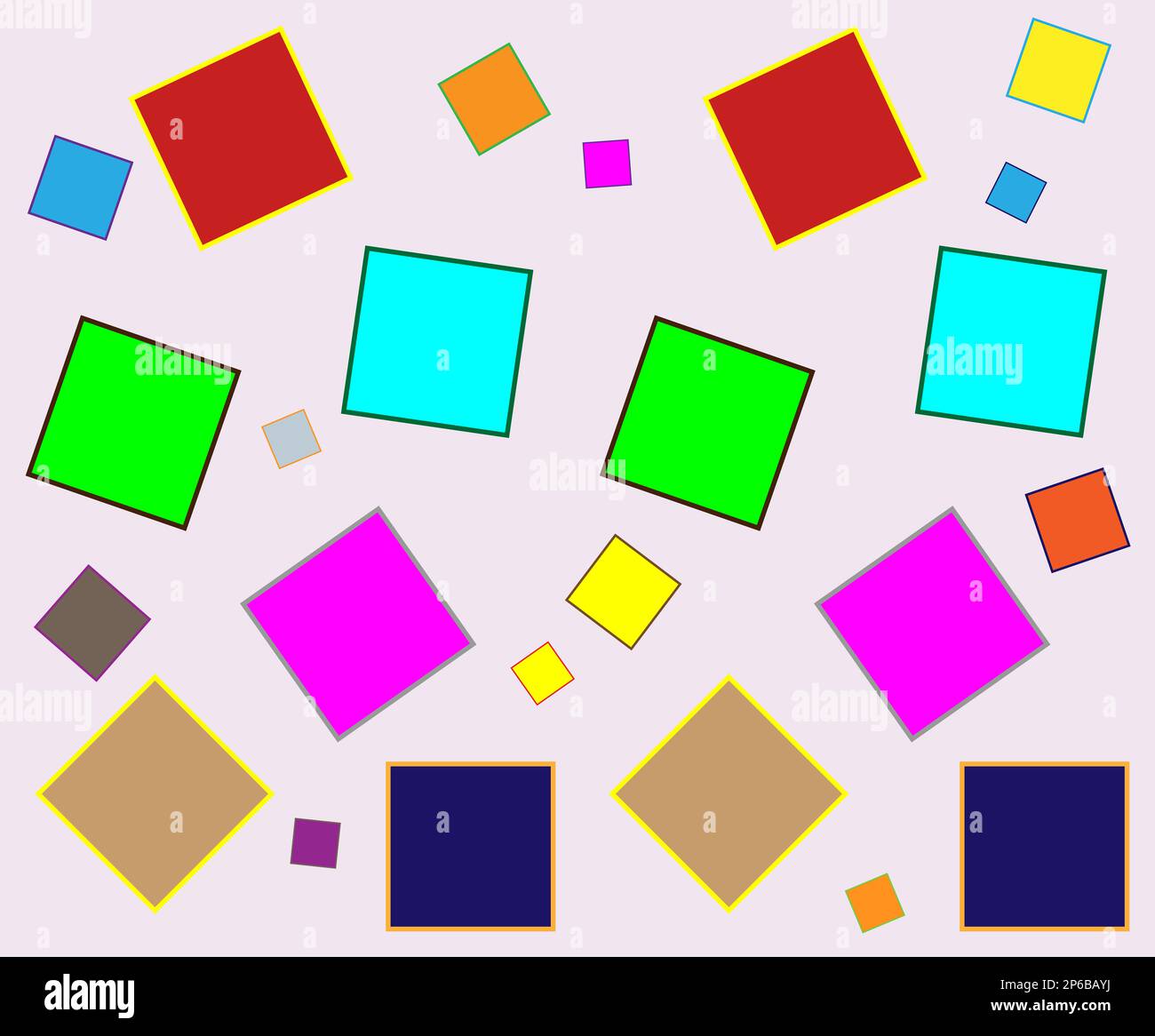 A pattern of irregular distributed squares, happy colors, suitable for ...