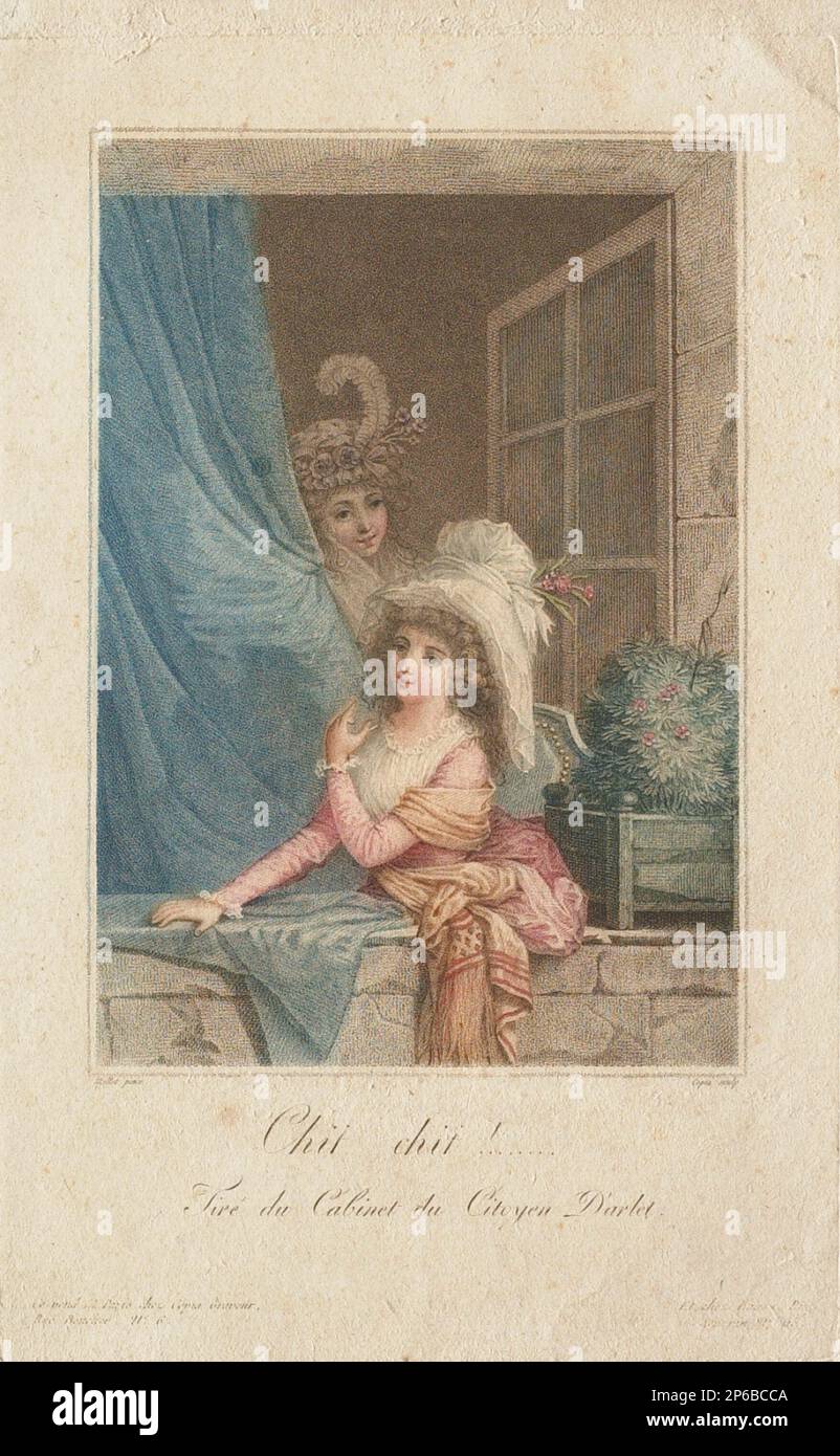 Jacques-Louis Copia, Chit chit!..., 1780s, aquatint and stipple ...