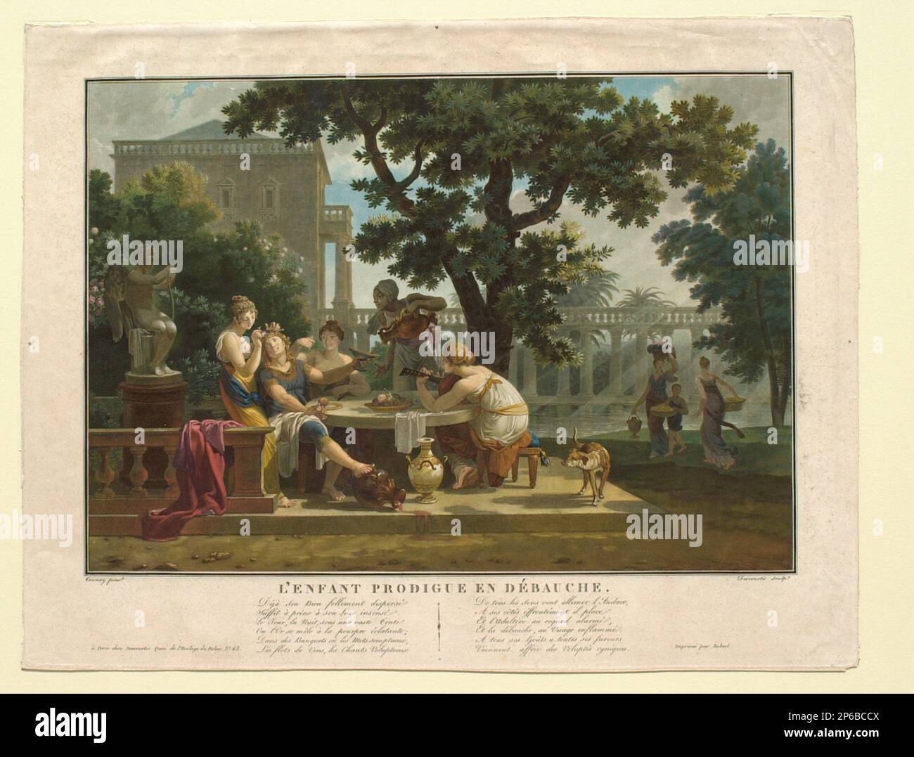 Charles-Melchior Descourtis, L'Enfant Prodigue en débauche, 1763–1820 ...