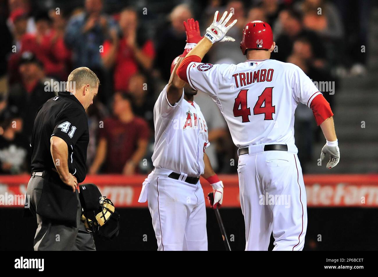 June 20, 2012 Anaheim, CALos Angeles Angels right fielder Mark Trumbo ...