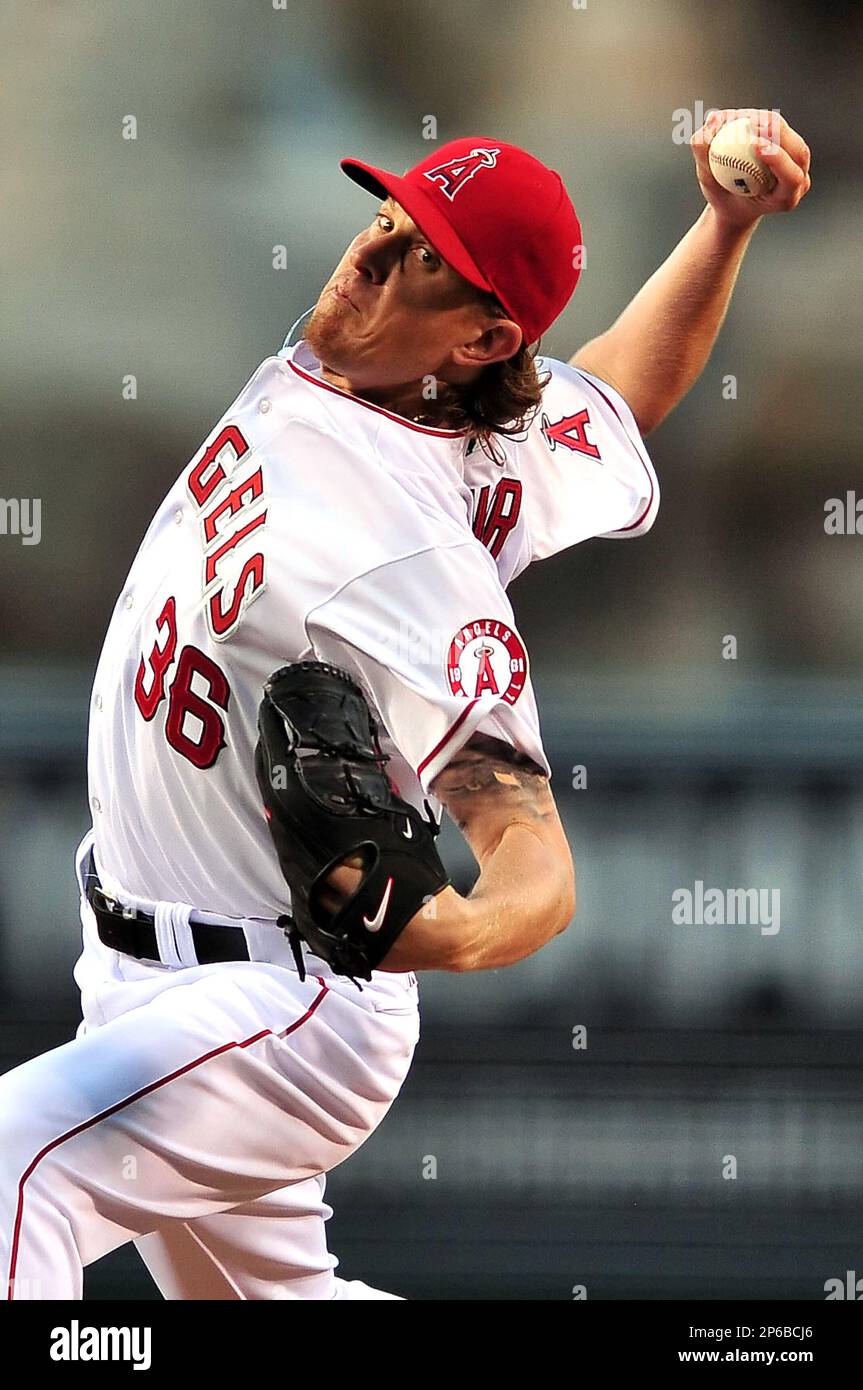 June 20, 2012 Anaheim, CA.Los Angeles Angels starting pitcher Jered ...