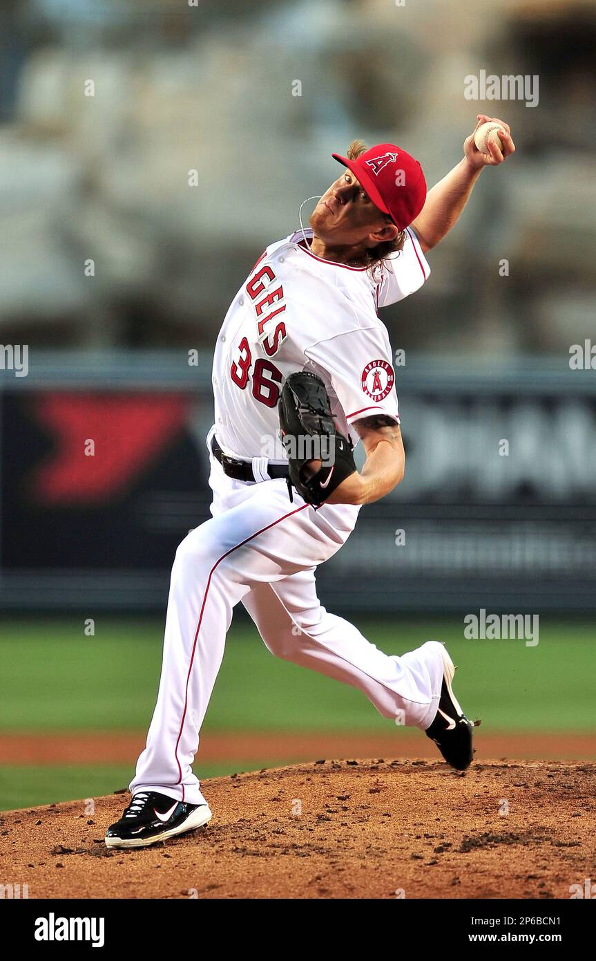 June 20, 2012 Anaheim, CA.Los Angeles Angels starting pitcher Jered ...