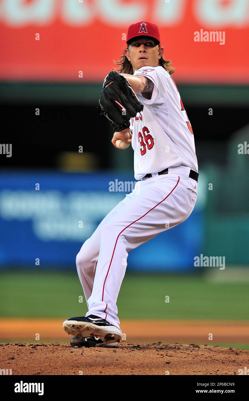 June 20, 2012 Anaheim, CA.Los Angeles Angels starting pitcher Jered ...