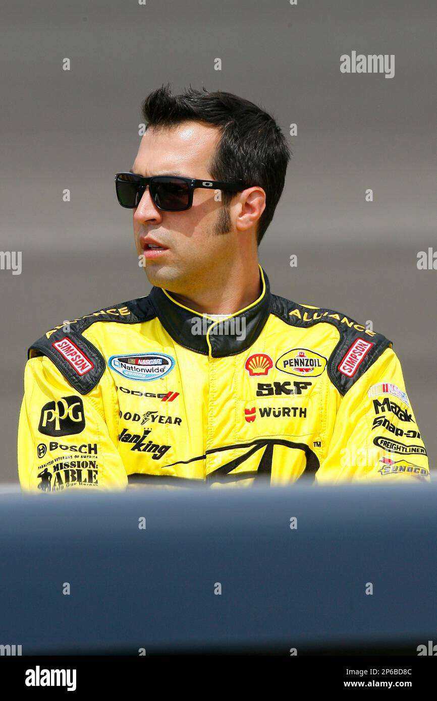 Sam Hornish Jr. during qualifying for the NASCAR Nationwide Series ...