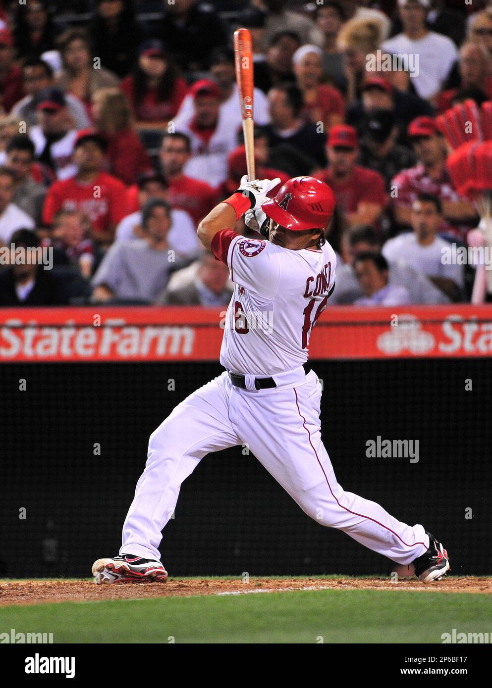 June 6, 2012: Hank Conger #16 of the Angels in action during the Major ...