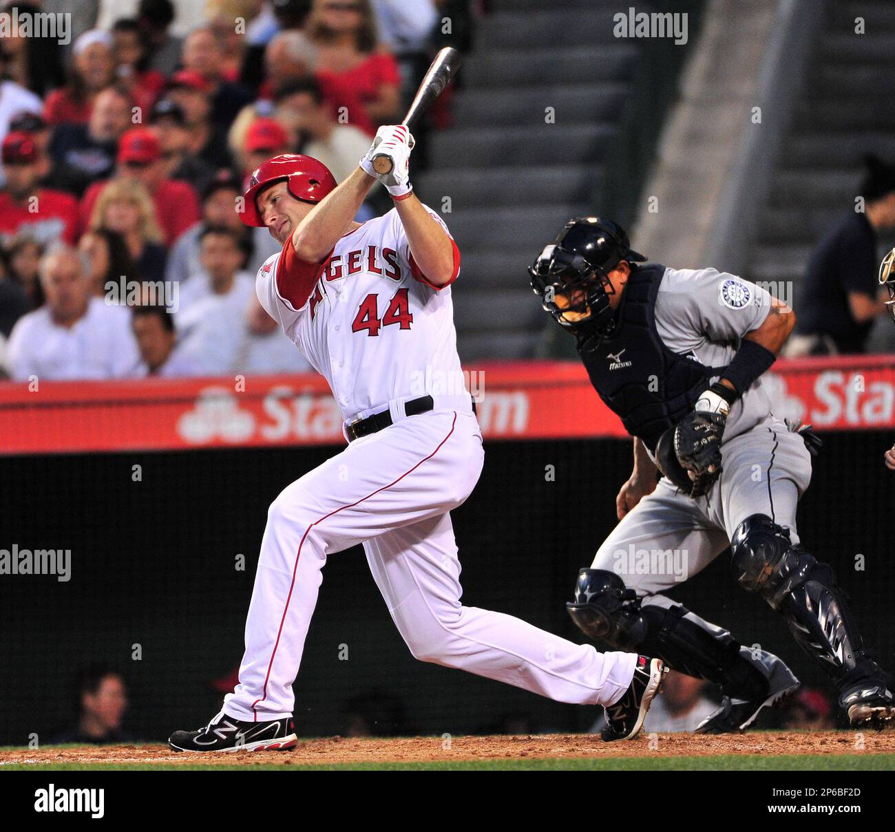 June 6, 2012: Mark Trumbo #44 of the Angels in action during the Major ...