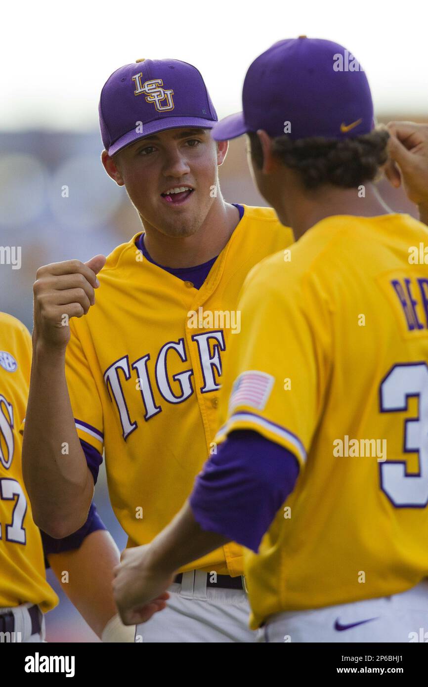 LSU Tigers pitcher Kevin Gausman #12 before the NCAA Super Regional ...