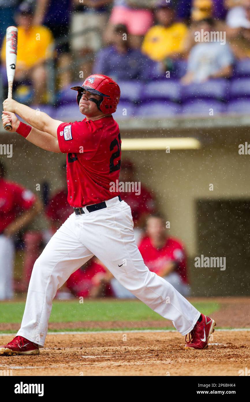 Stony Brook Seawolves first baseman Kevin Courtney #25 swings during ...