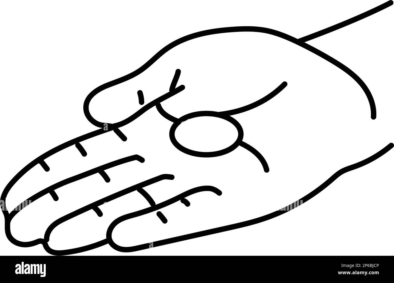 pay coin hand line icon vector illustration Stock Vector Image & Art ...