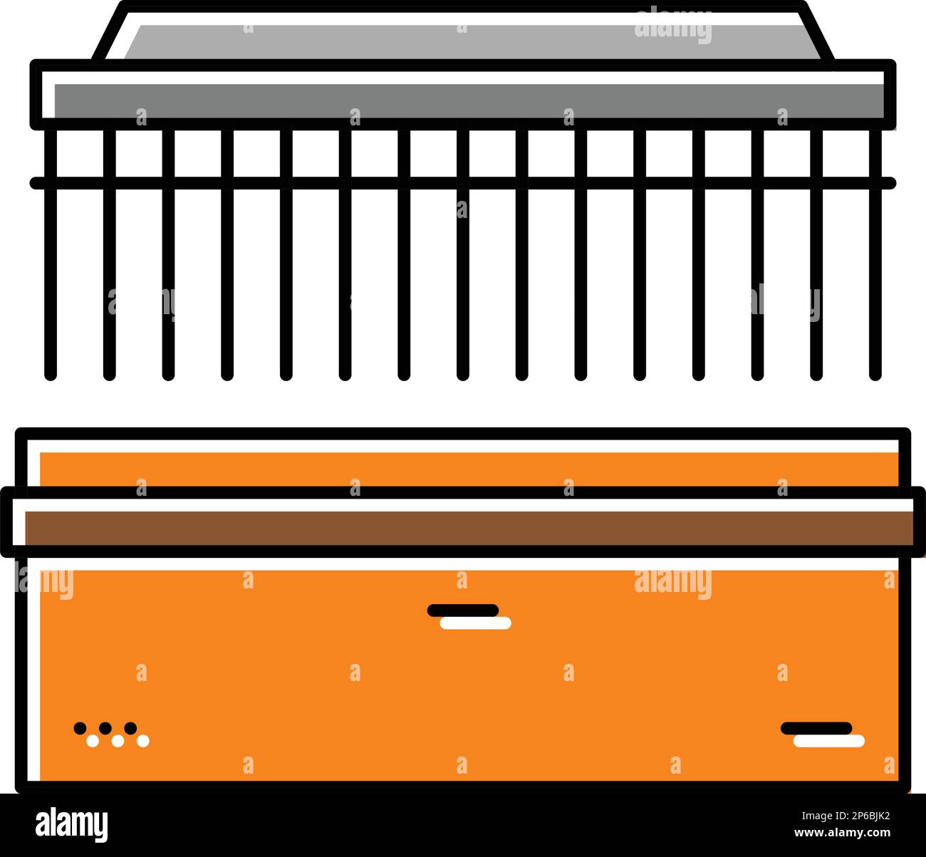 copper cathodes produces color icon vector illustration Stock Vector ...