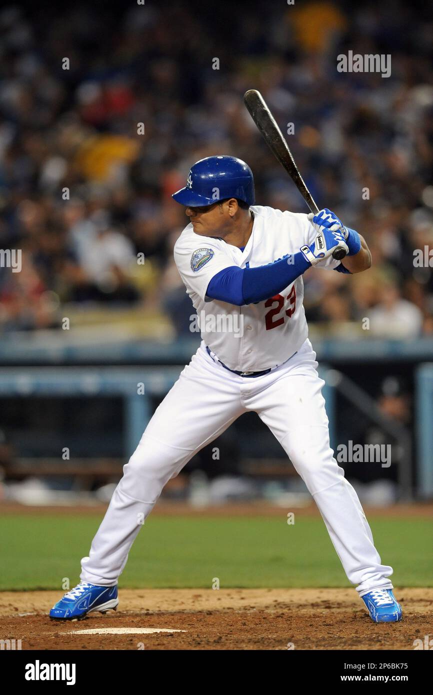 June 16, 2012 Los Angeles, CA. Los Angeles Dodgers left fielder Bobby ...