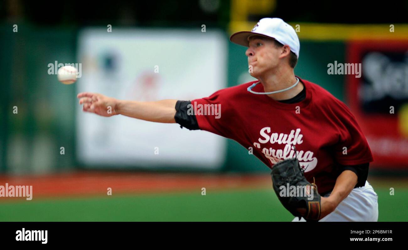 Closing pitcher for the South AAAA/A team, Trevor Bradley of White ...