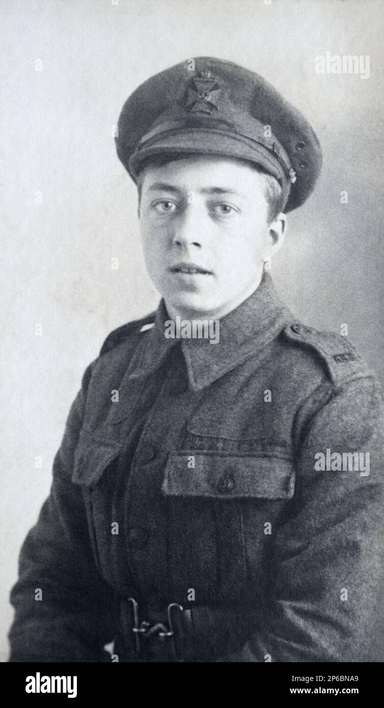 A First World War British soldier, a private in the King's Royal Rifle Corps Stock Photo - Alamy