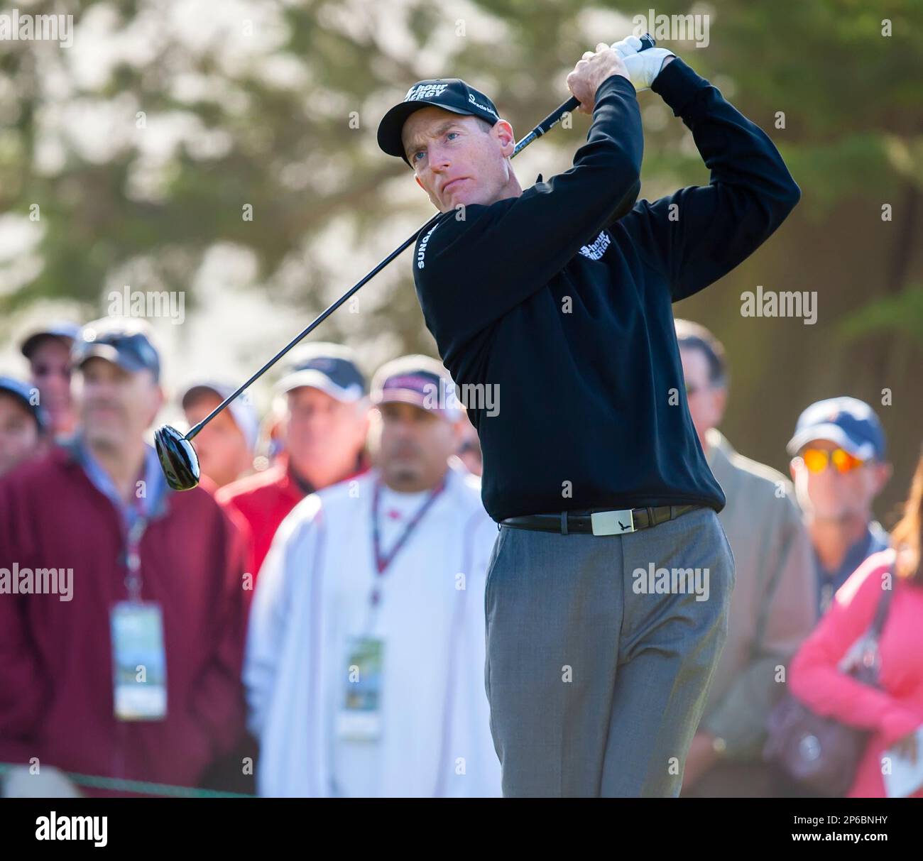 June 14, 2012: PGA golfer Jim Furyk tees off during the second round of ...