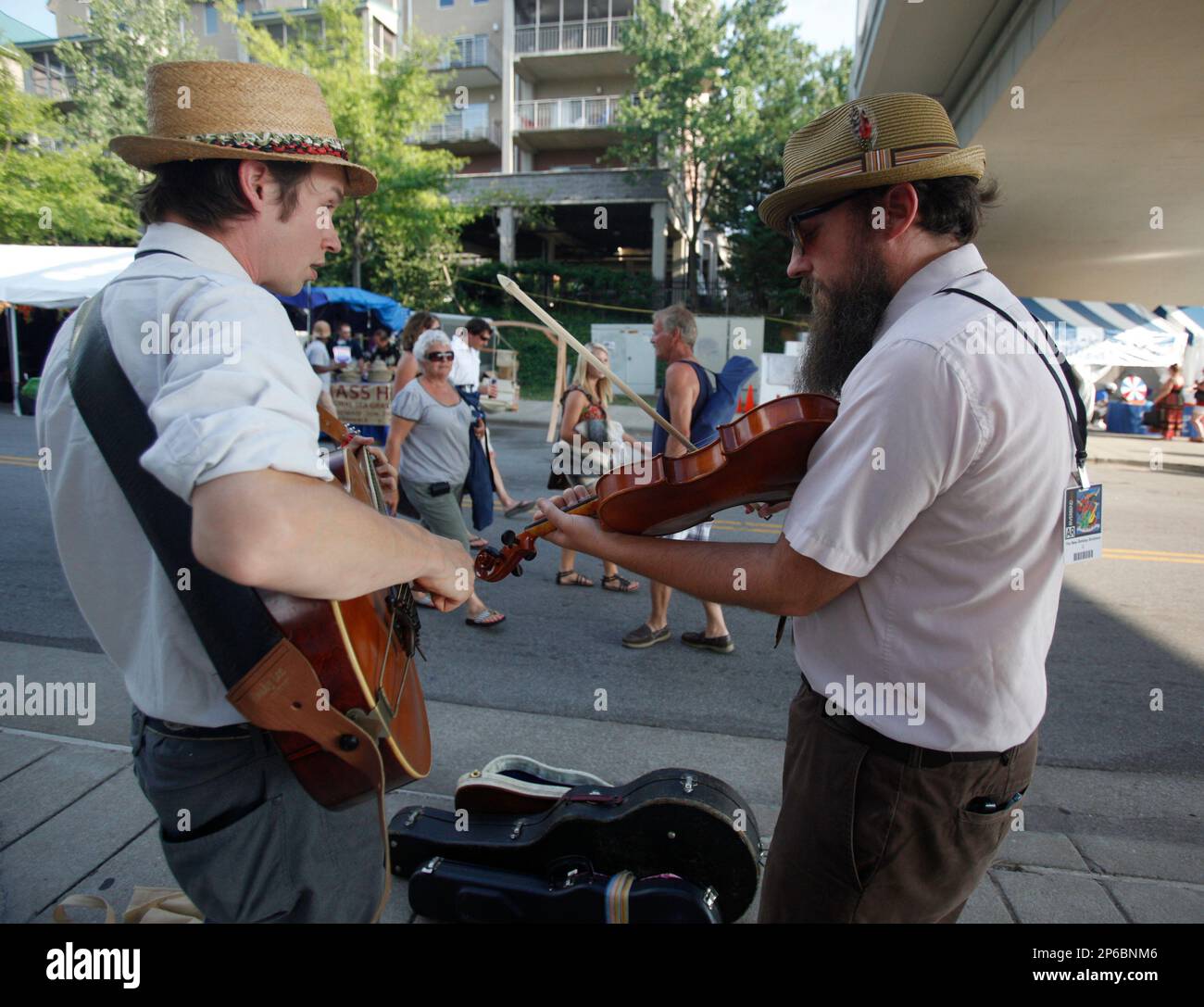 Clark Williams, left, and Matt Downer, two members of the New Binkley ...
