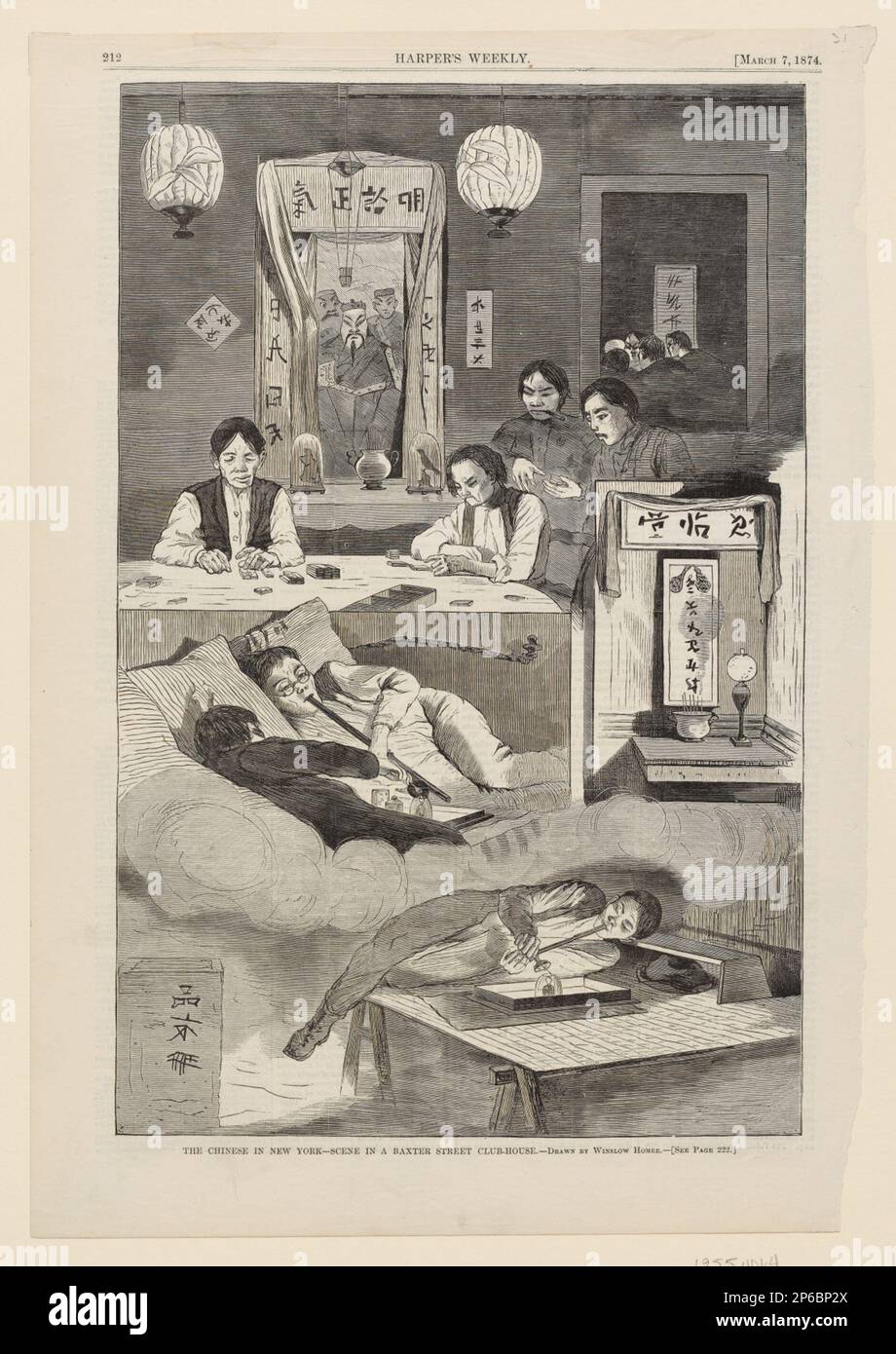 After Winslow Homer, The Chinese in New York—Scene in a Baxter Street ...