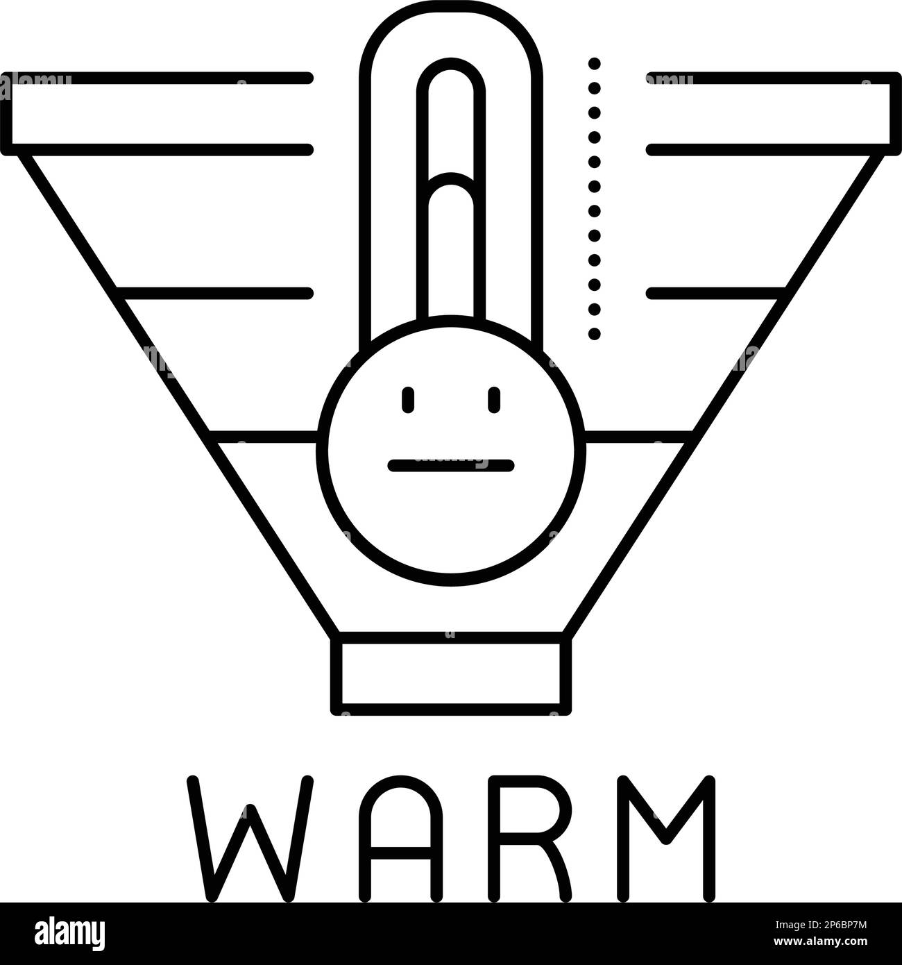 warm leads line icon vector illustration Stock Vector Image & Art - Alamy