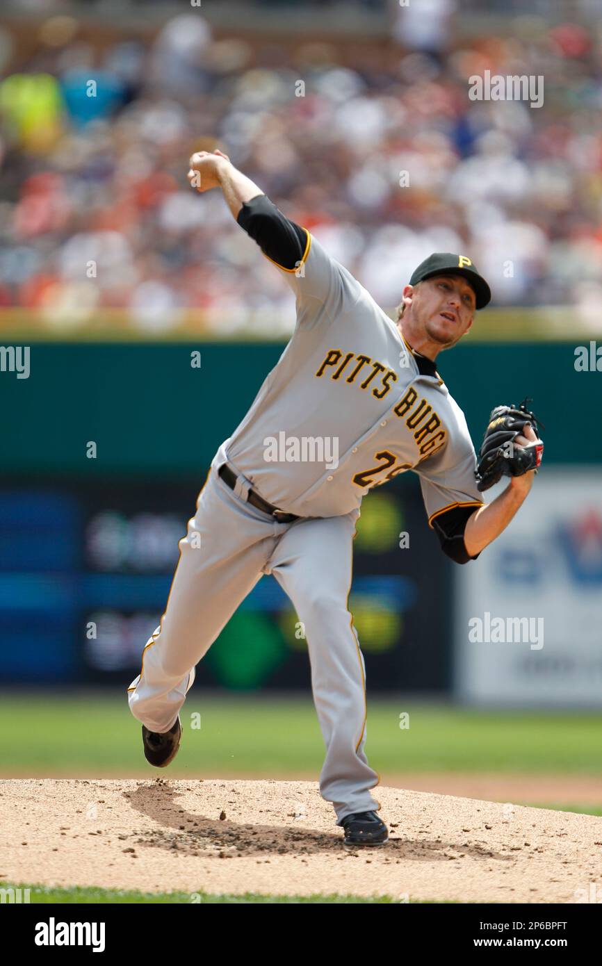 Pittsburgh Pirates Kevin Correia during a game against the Detroit ...