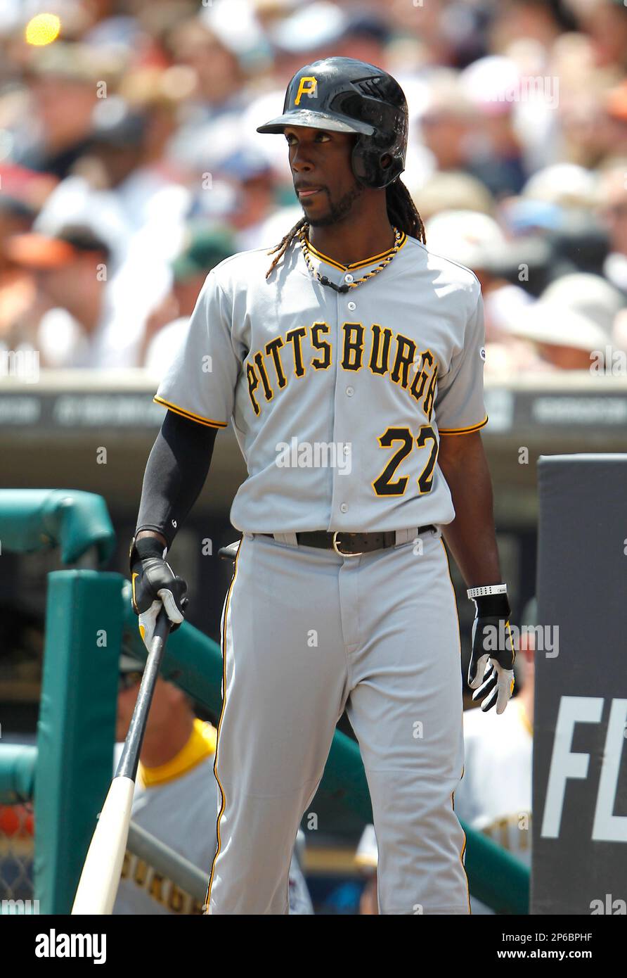 Pittsburgh Pirates Andrew McCutchen during a game against the Detroit ...